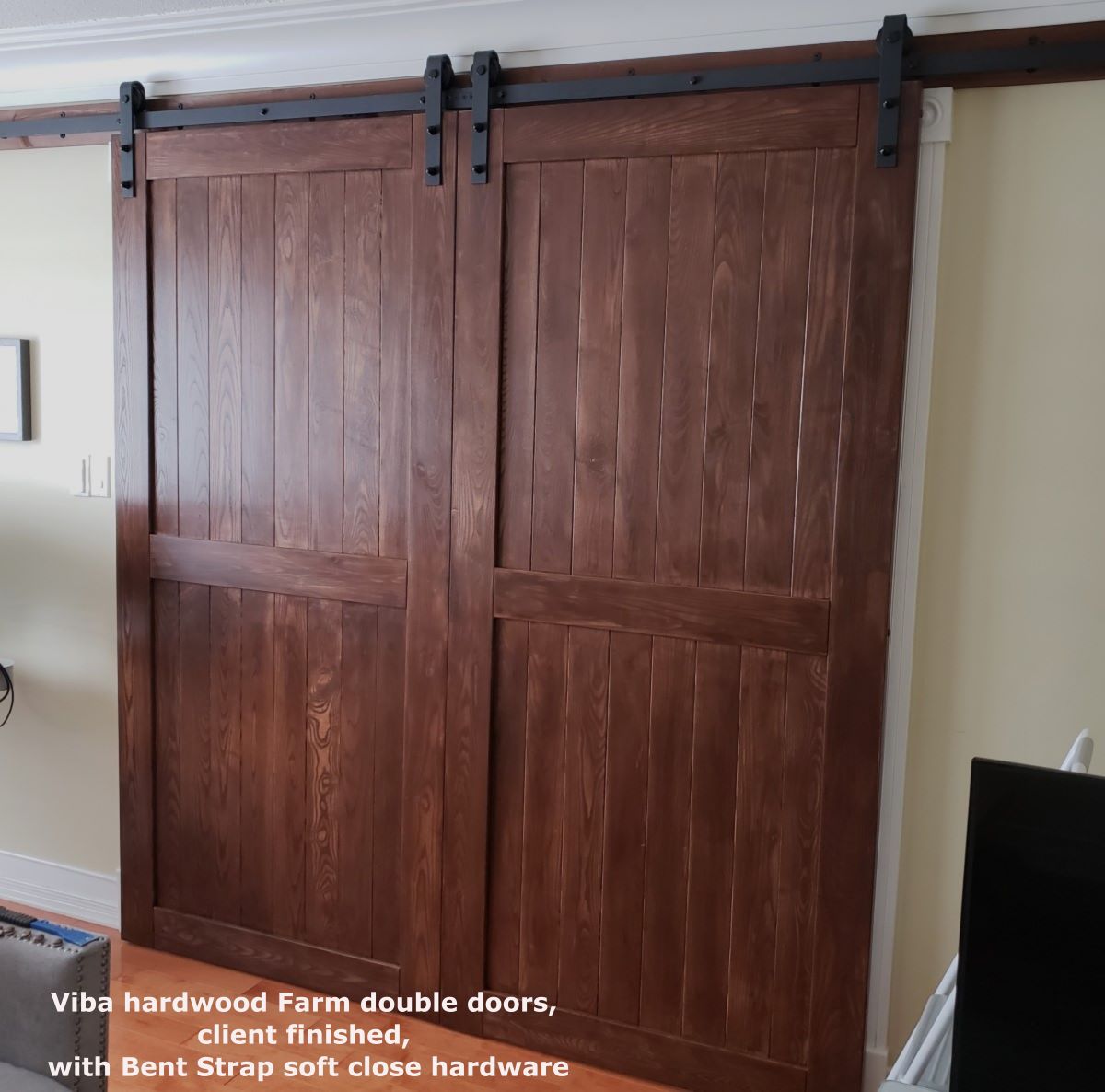 Hardwood Farm Door Divided Panel Model – Viba Barn Doors & Hardware